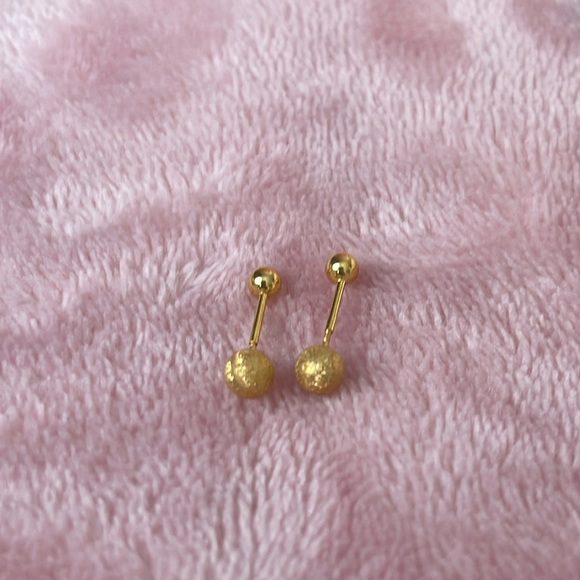 UNBRANDED | Jewelry | 8k Gold De Roscas Earrings | Poshmark